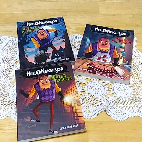 Carly Anne West | Toys | Set Of 3 Hello Neighbor Books Paperbacks By ...
